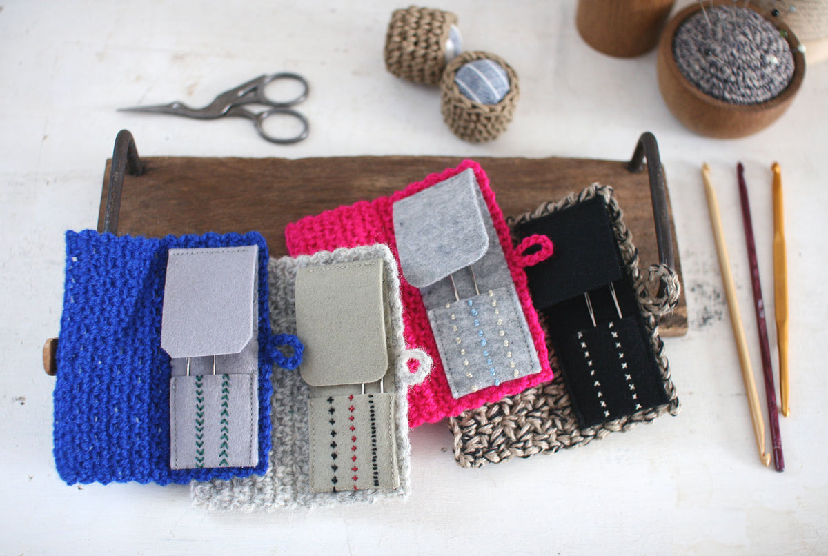 かぎ針編み「とじ針とマーカーポーチ」編み図 – Ronique Store