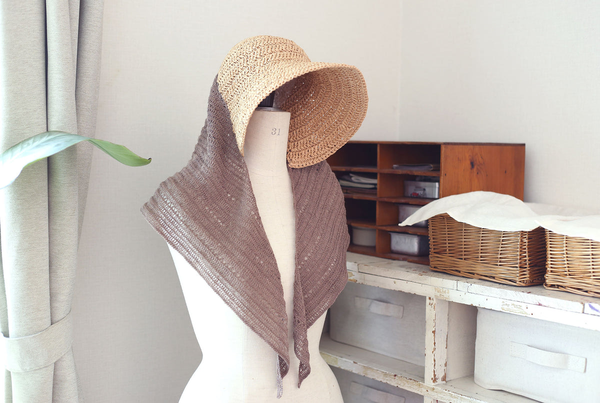 かぎ針編み「スカーフハット」編み図 – Ronique Store