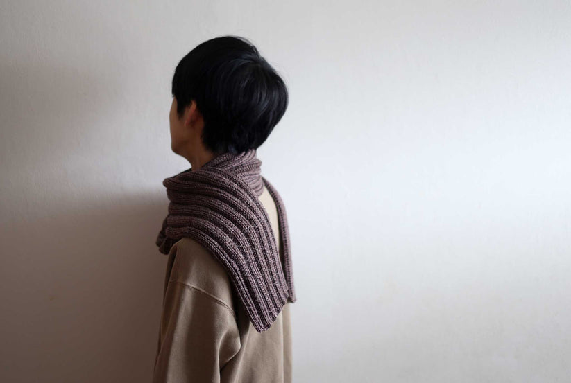 かぎ針編み「リブマフラー」編み図 – Ronique Store