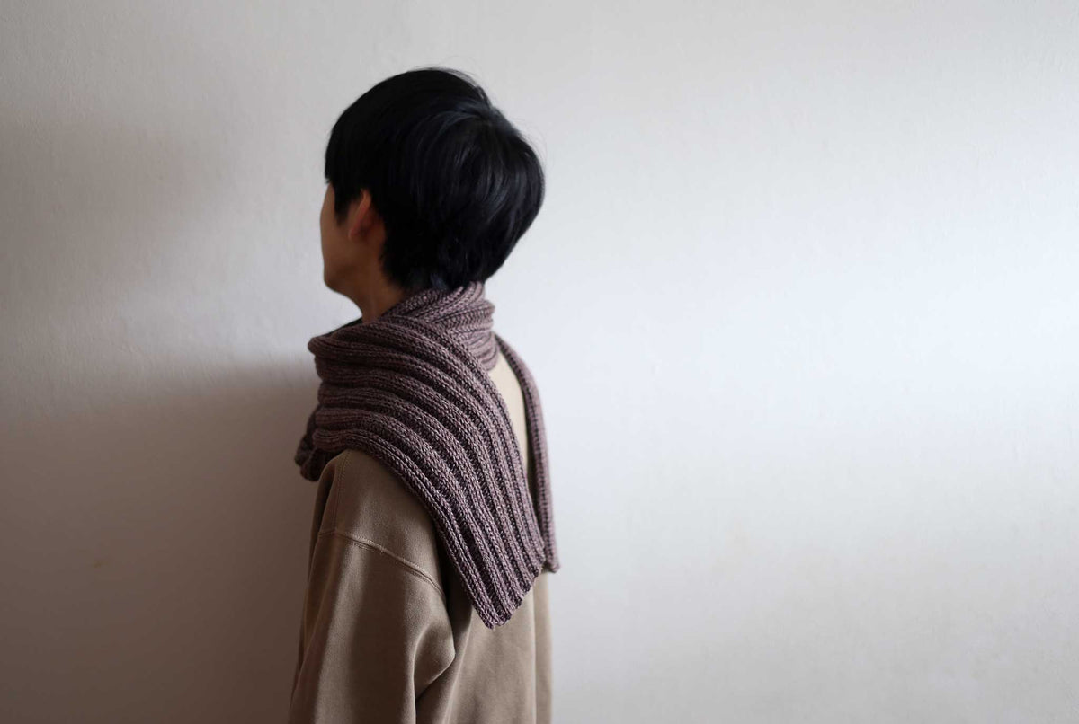 かぎ針編み「リブマフラー」編み図 – Ronique Store