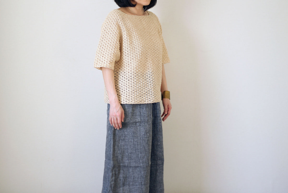 かぎ針編み「ラフリネンチュニック」編み図 – Ronique Store