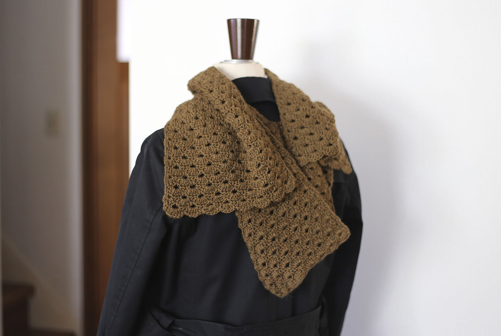 かぎ針編み「フード付きマフラー」編み図 – Ronique Store