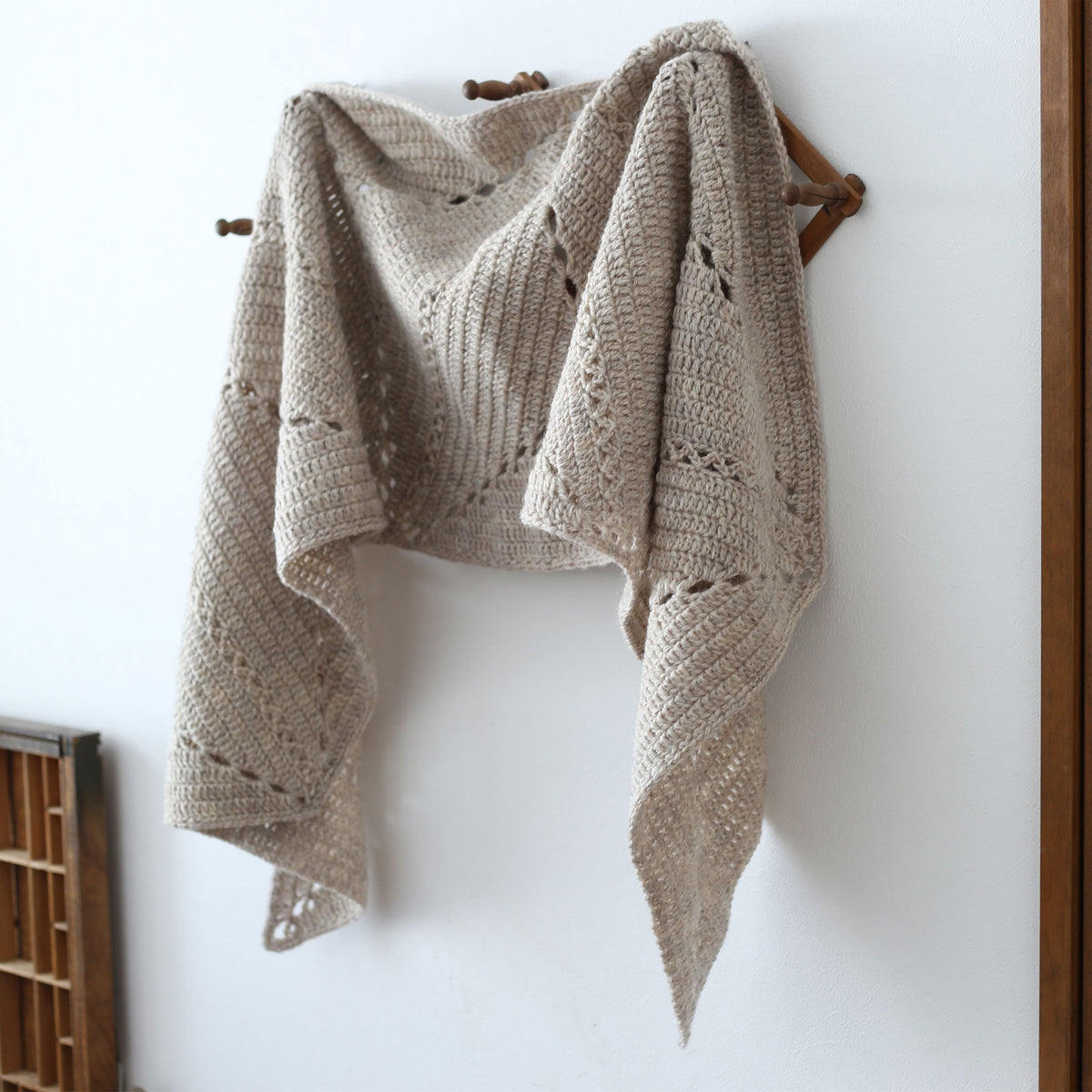 かぎ針編み「三角形パネルストール」編み図 – Ronique Store